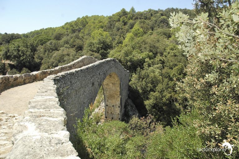 Pont medieval de Llierca, Tortellà (Girona, España)